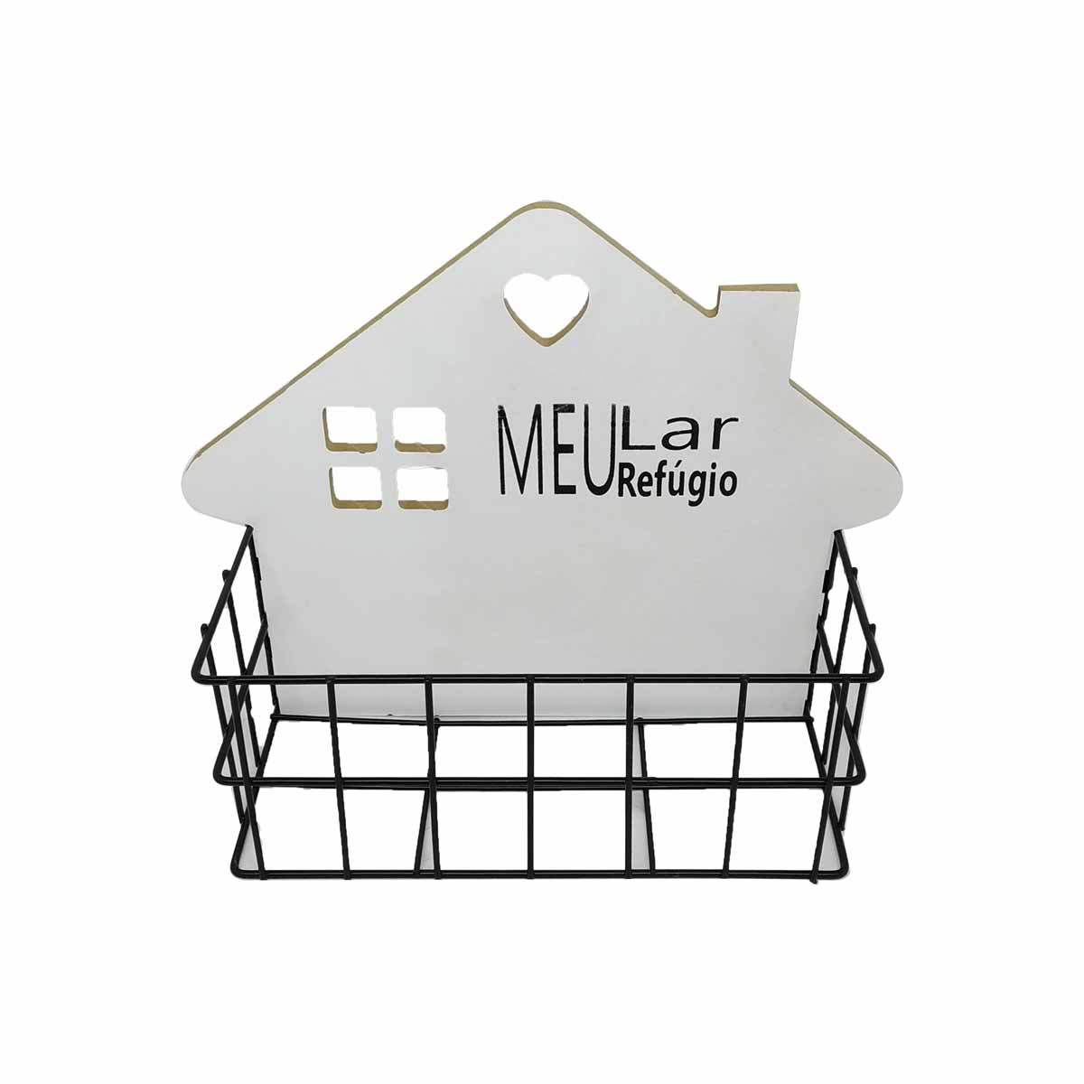 Prateleira Casa 24x20cm em Metal Golden Rio