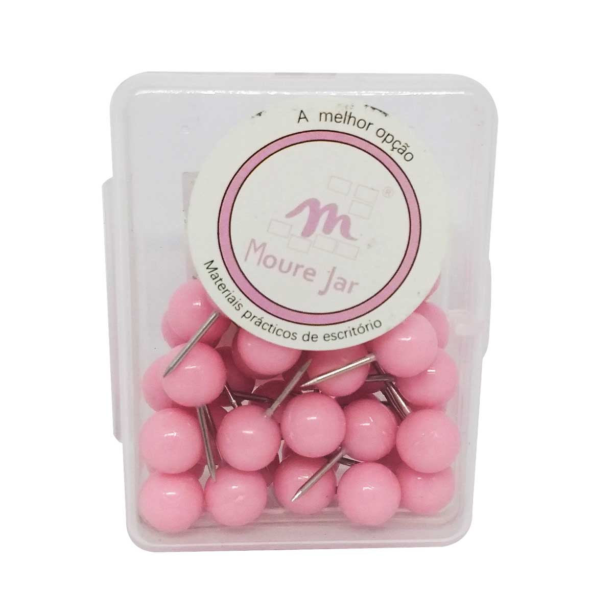 Jogo de Tachinhas de Plástico 40 Peças 1x2cm Cores Sortidas Michael Judi