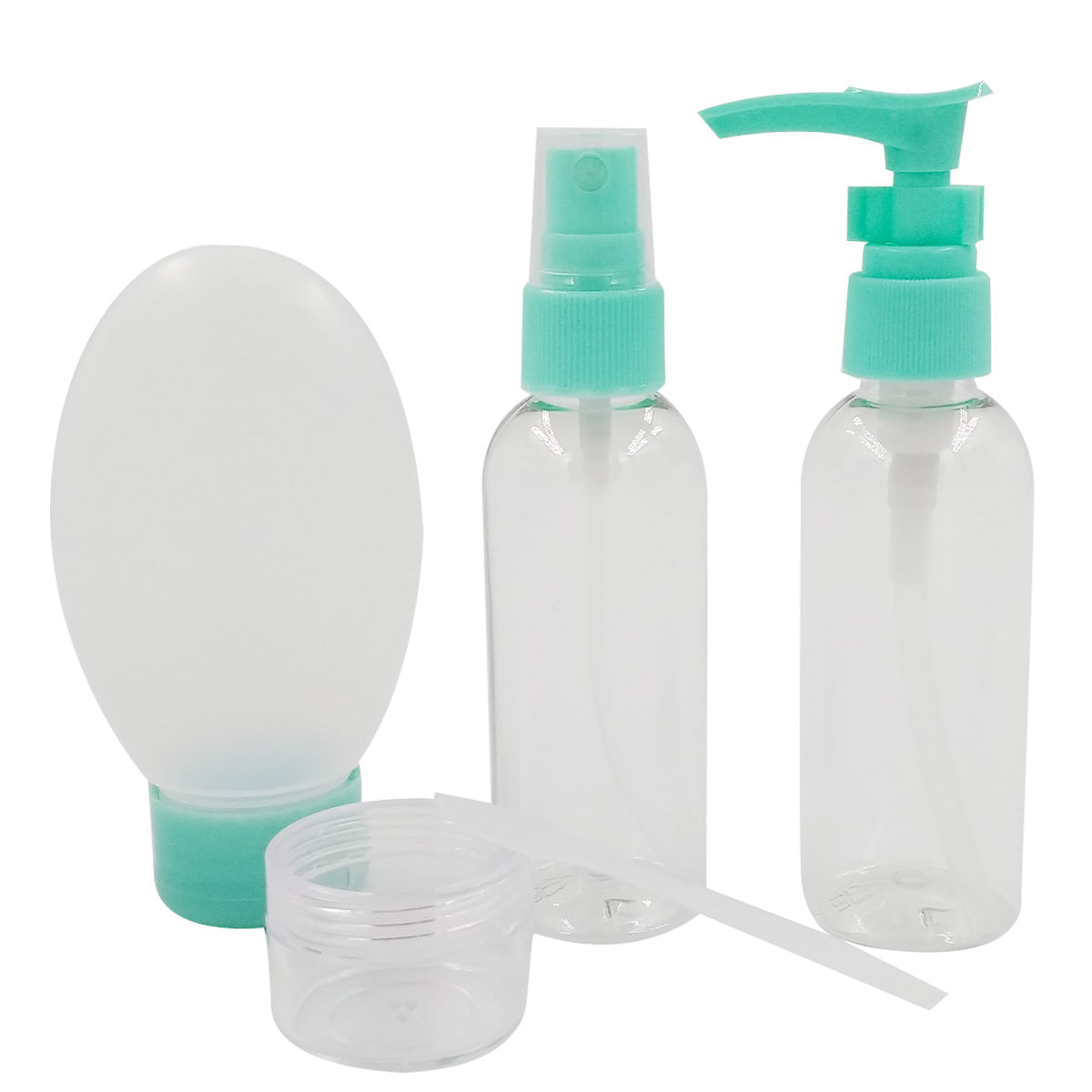 Kit P/ Viagem 5 Peças em Plástico Colorido Multiart