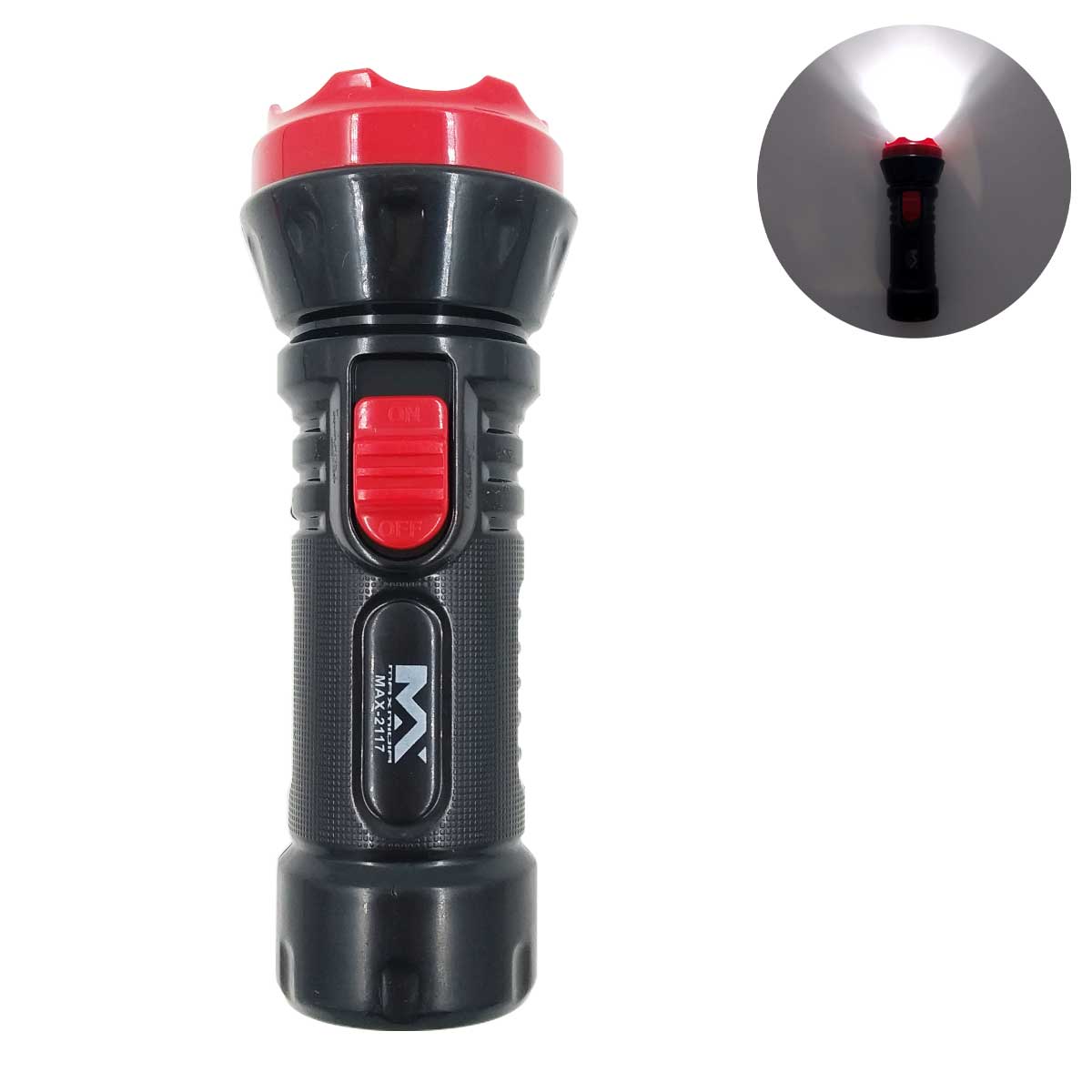 Lanterna Recarregável C/ 4 LED 5x13cm em Plástico Dynasty