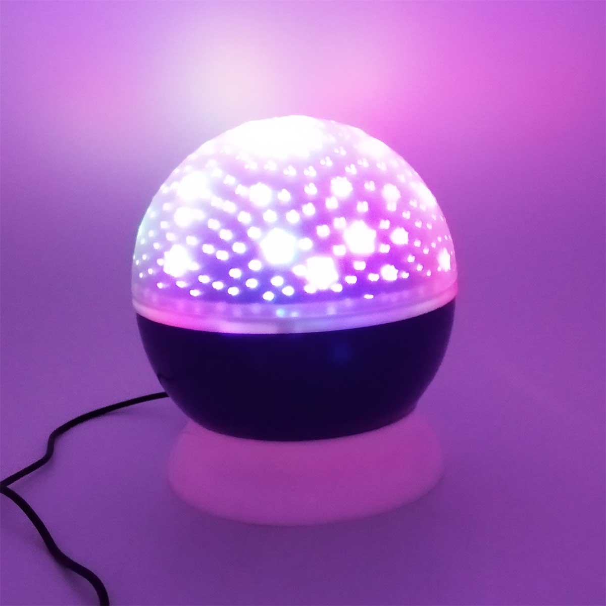 Luminária Globo Projetor Rotativo 13cm em Plástico Onyx