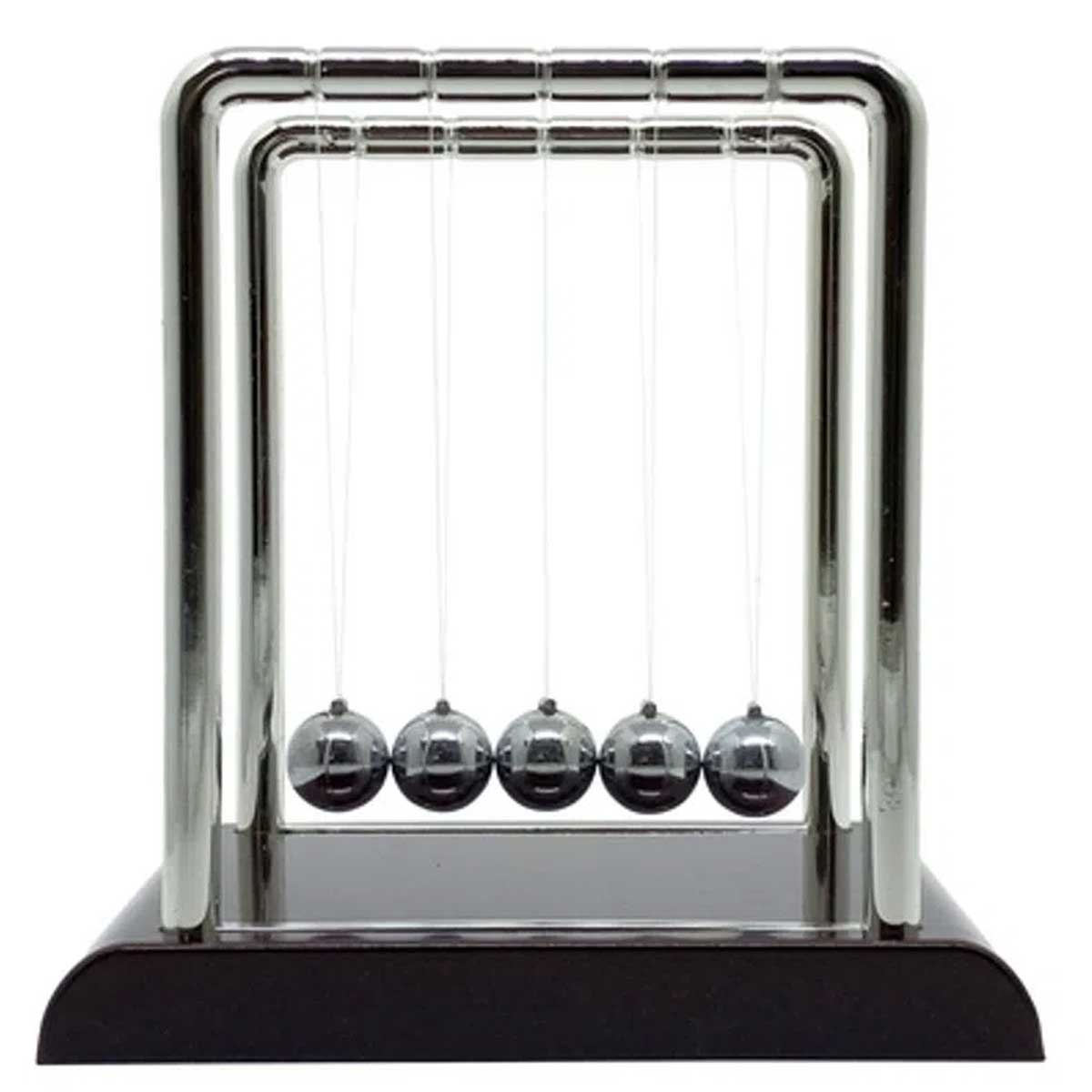 Pêndulo de Newton C/ Bolas Decorativas em Metal 18cm Livon