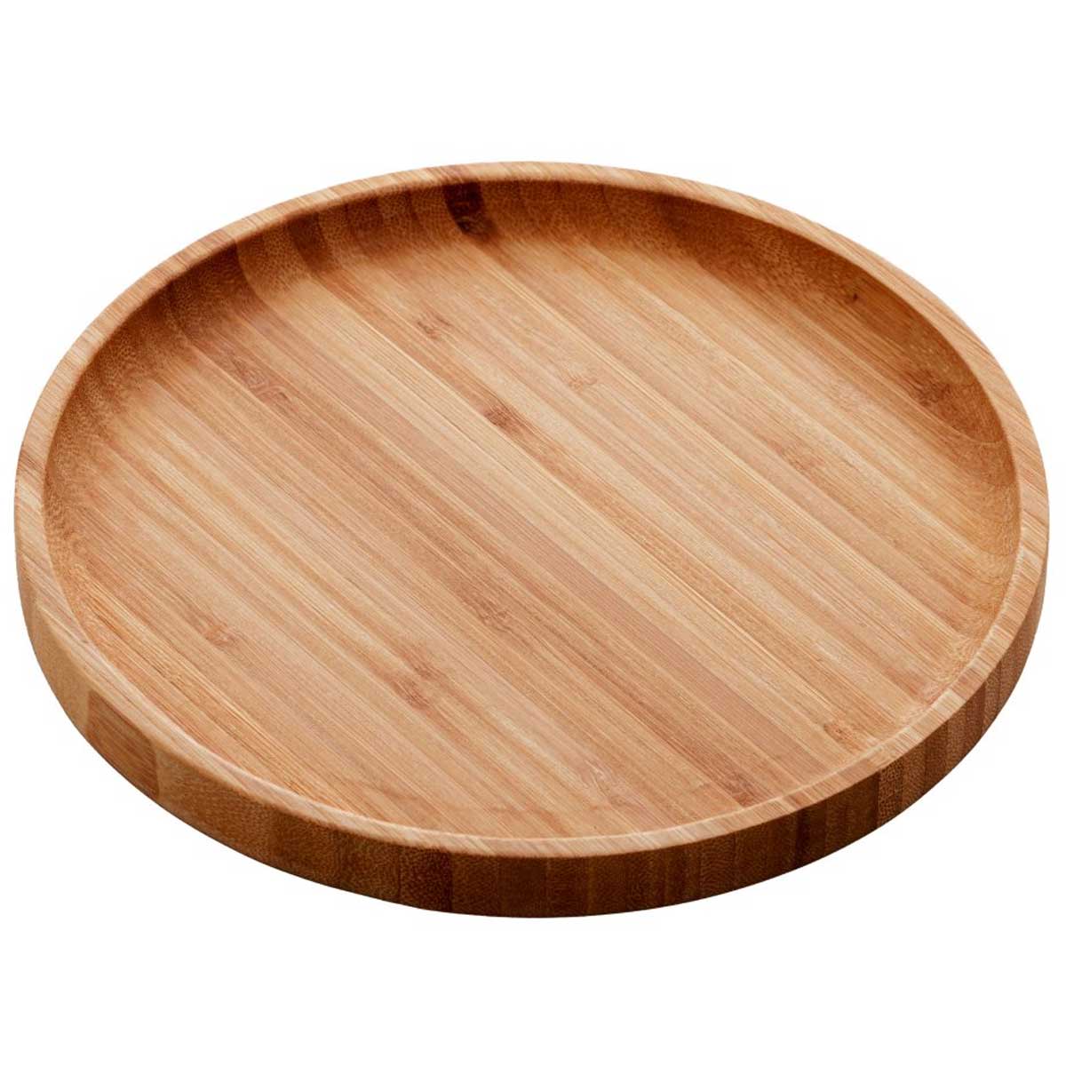 Bandeja Redonda 20cm em Bambu Lyor