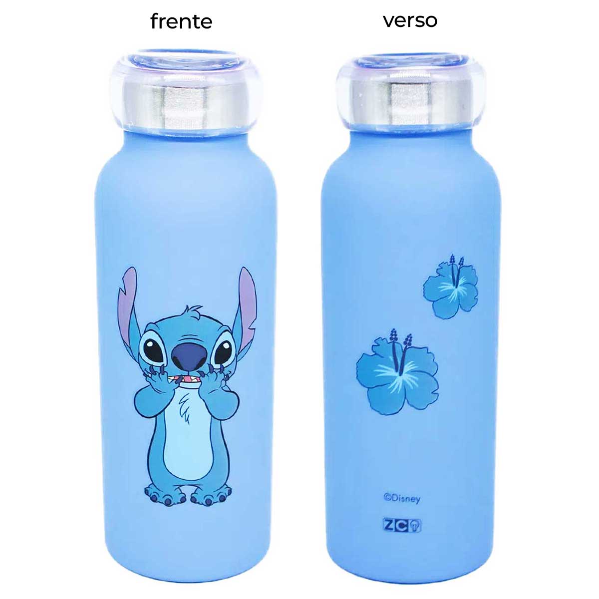 Garrafa Stitch 500ml em Aço Inox Zona Criativa