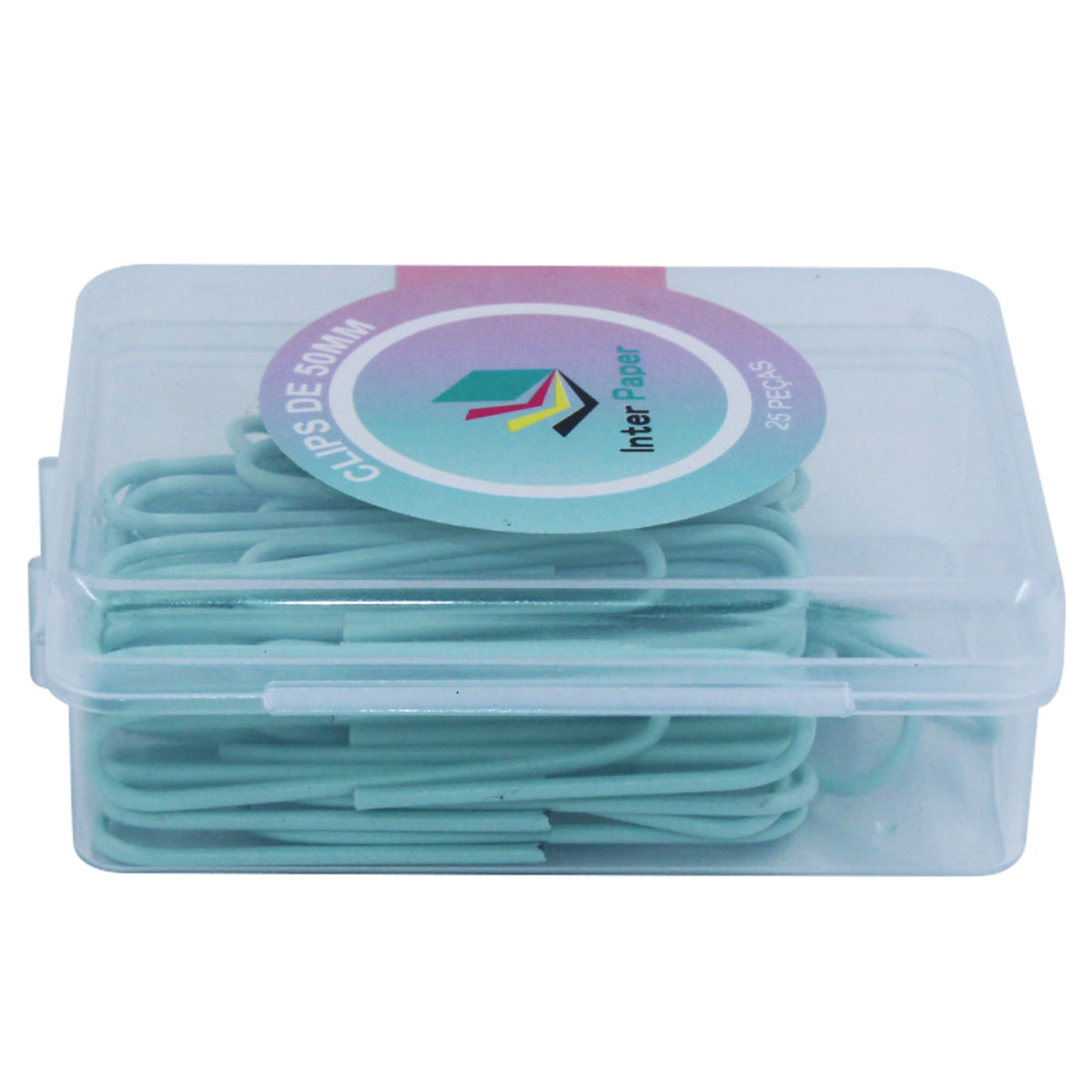 Clips Colors 25 Peças 50mm em Metal Interponte