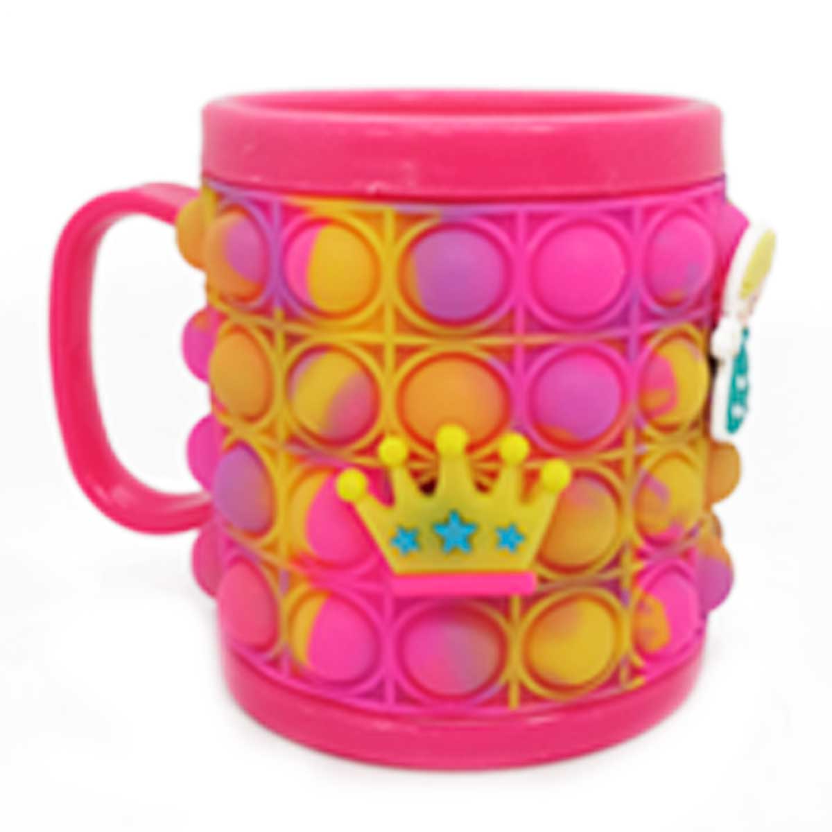 Caneca Infantil Pop It 9,5x8cm em Plástico Livon