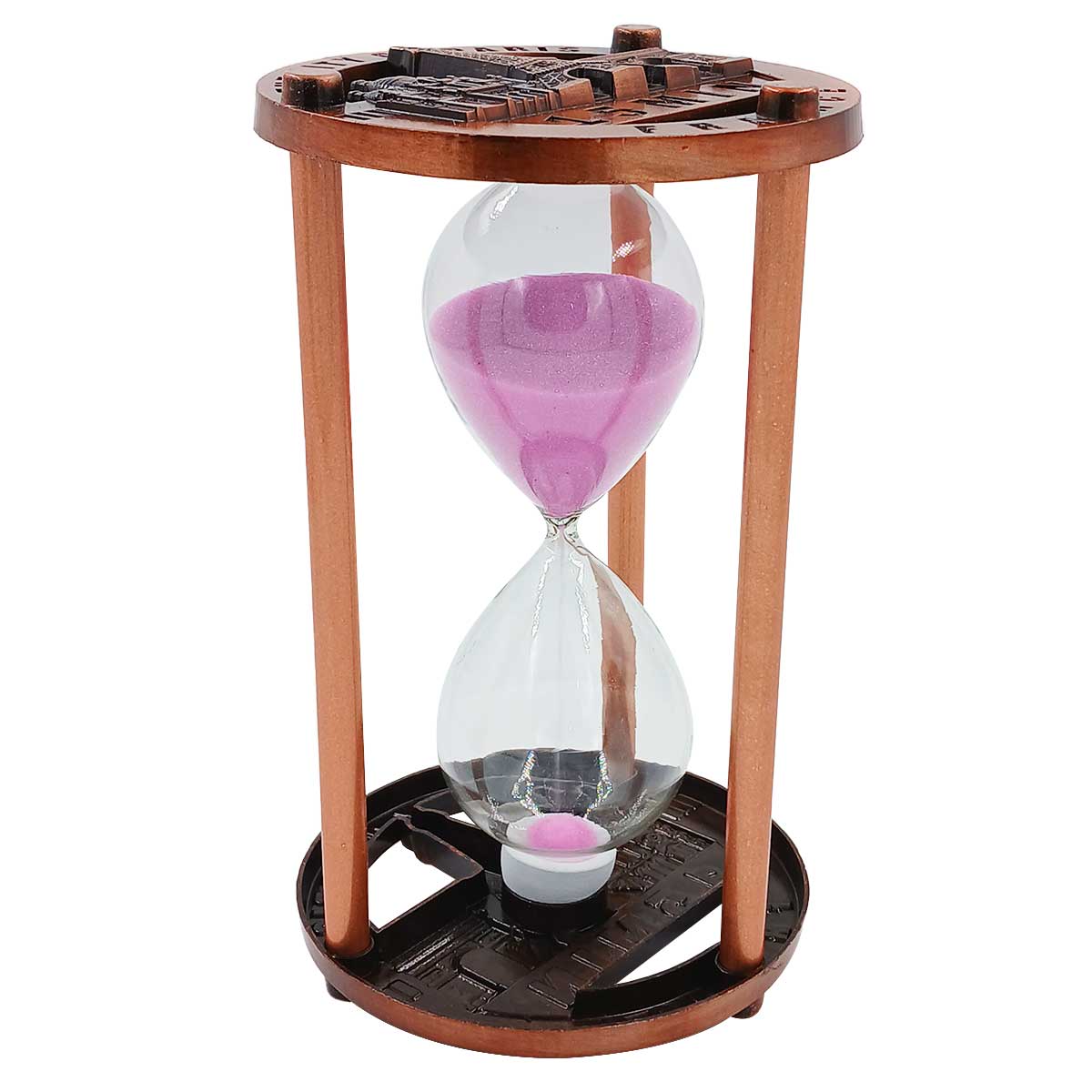 Ampulheta Paris Decorativa 15,5cm em Vidro Forbees