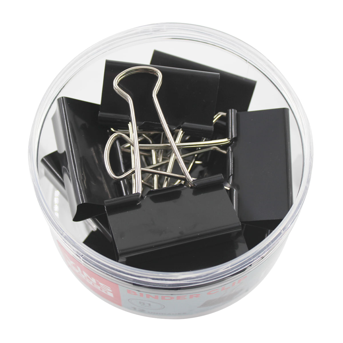 Jogo de Binder Clip 12 Peças 51mm em Aço Inox Yins