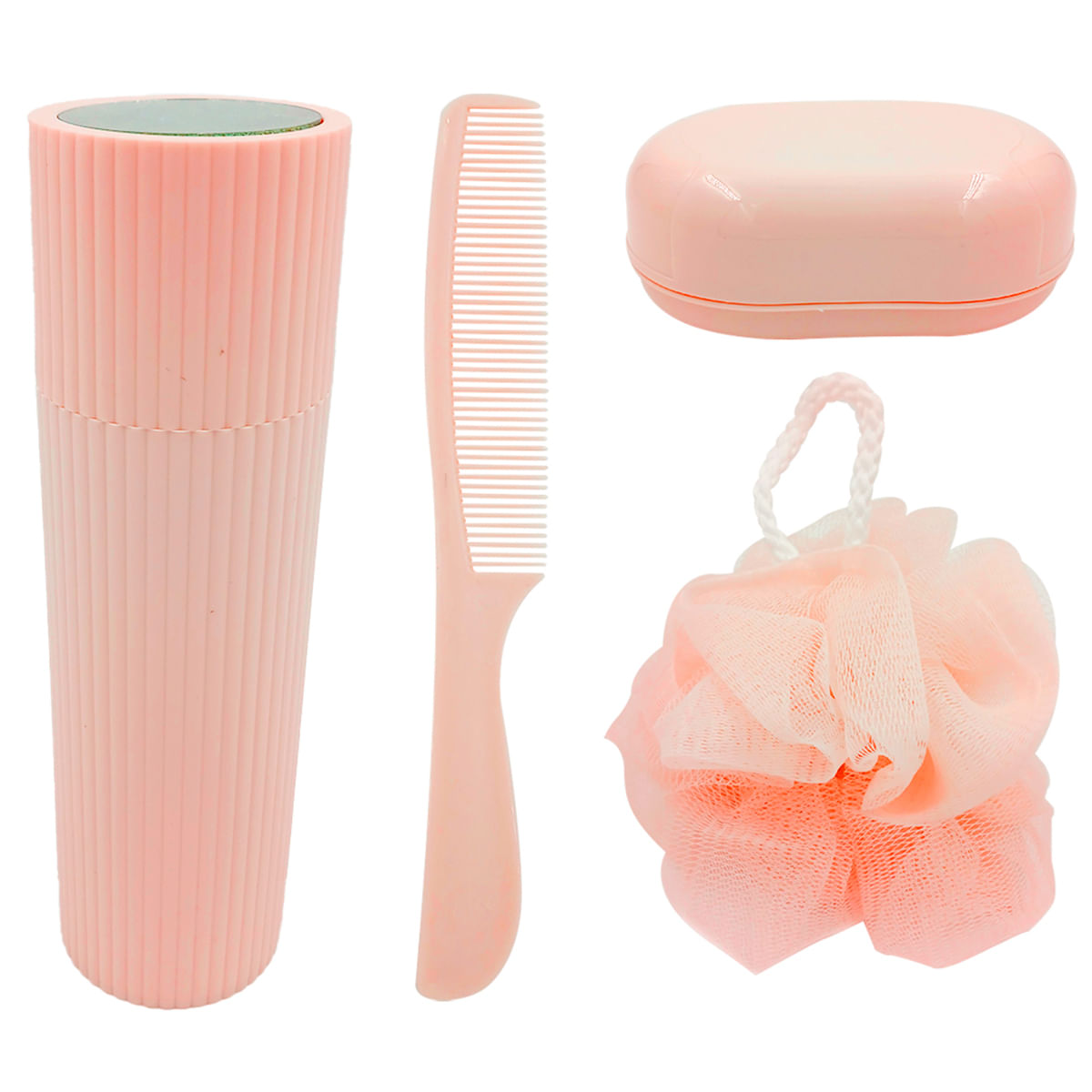 Kit Viagem 5 Peças 20x17cm em PVC Amigold