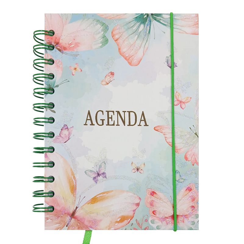 Agenda Permanente Borboleta 19x13,5cm em Papel Interponte
