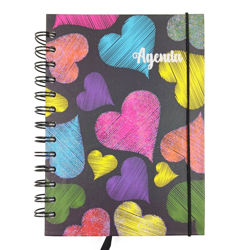 Agenda Permanente Coração 19x13,5cm em Papel Interponte