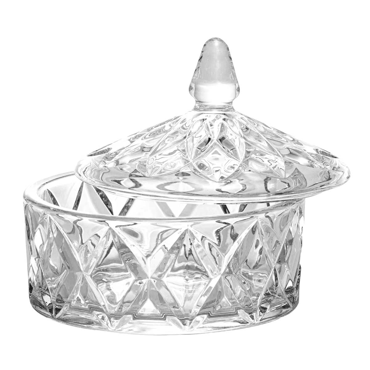 Potiche Diamond 13x12cm em Cristal Lyor