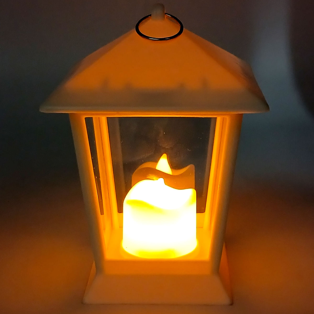 Mini Luminária C/ Vela Led 16x9cm em Plástico Interponte