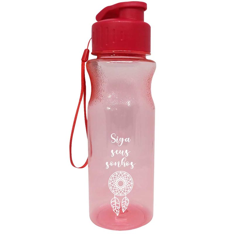 Garrafa C/ Frases 600ml em Plástico Livon