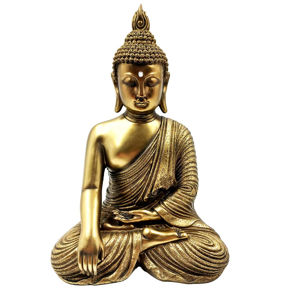 Buda Decorativo 18x17cm Em Resina Youbai