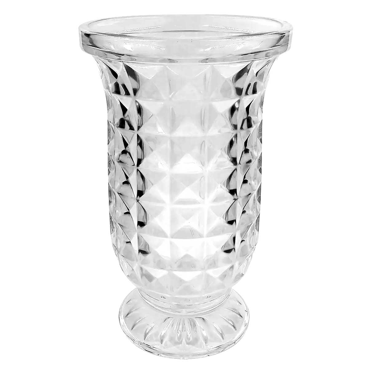 Vaso Decorativo 29cm em Vidro Tecnoserv
