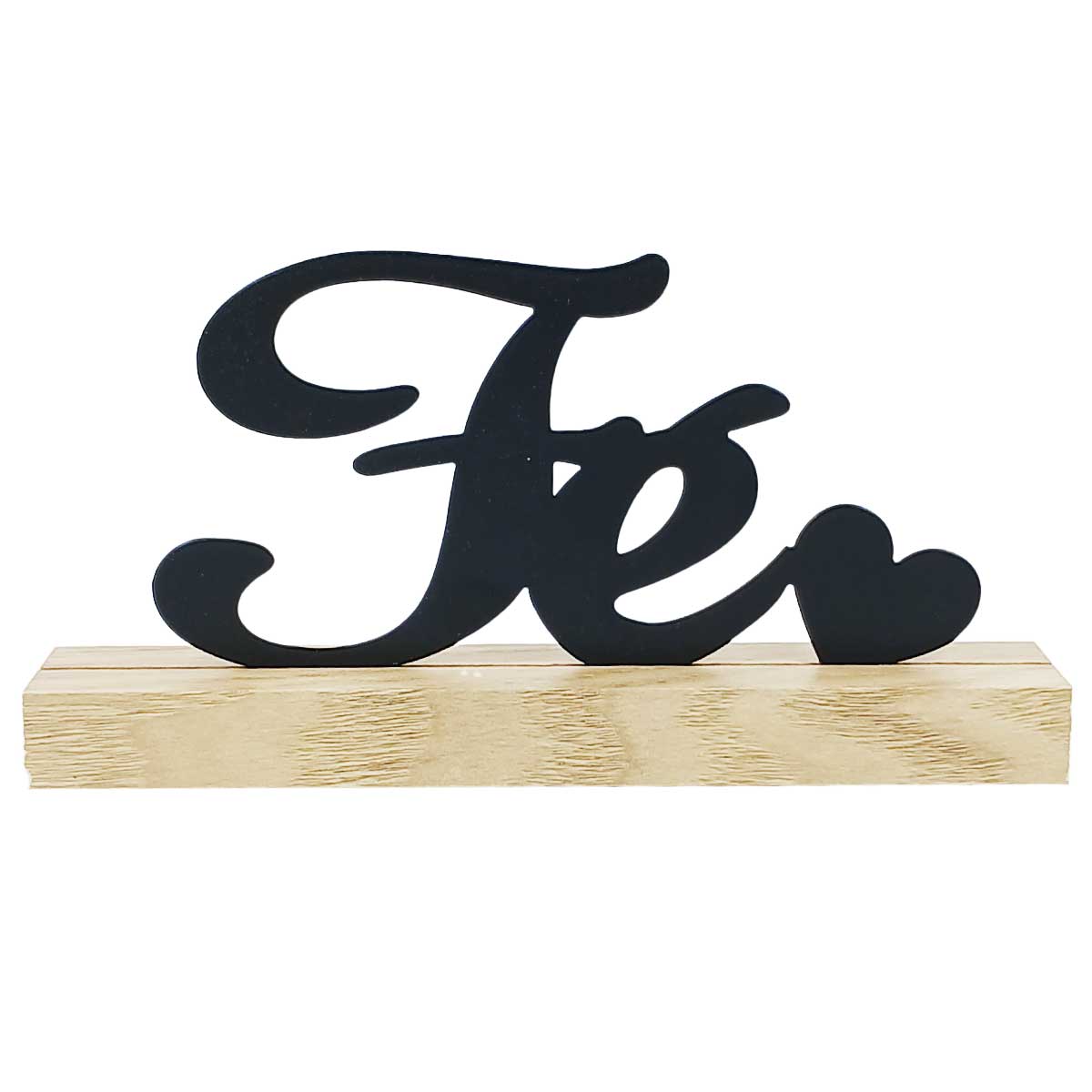 Placa Decorativa Fé 20x9cm MDF PraCaza