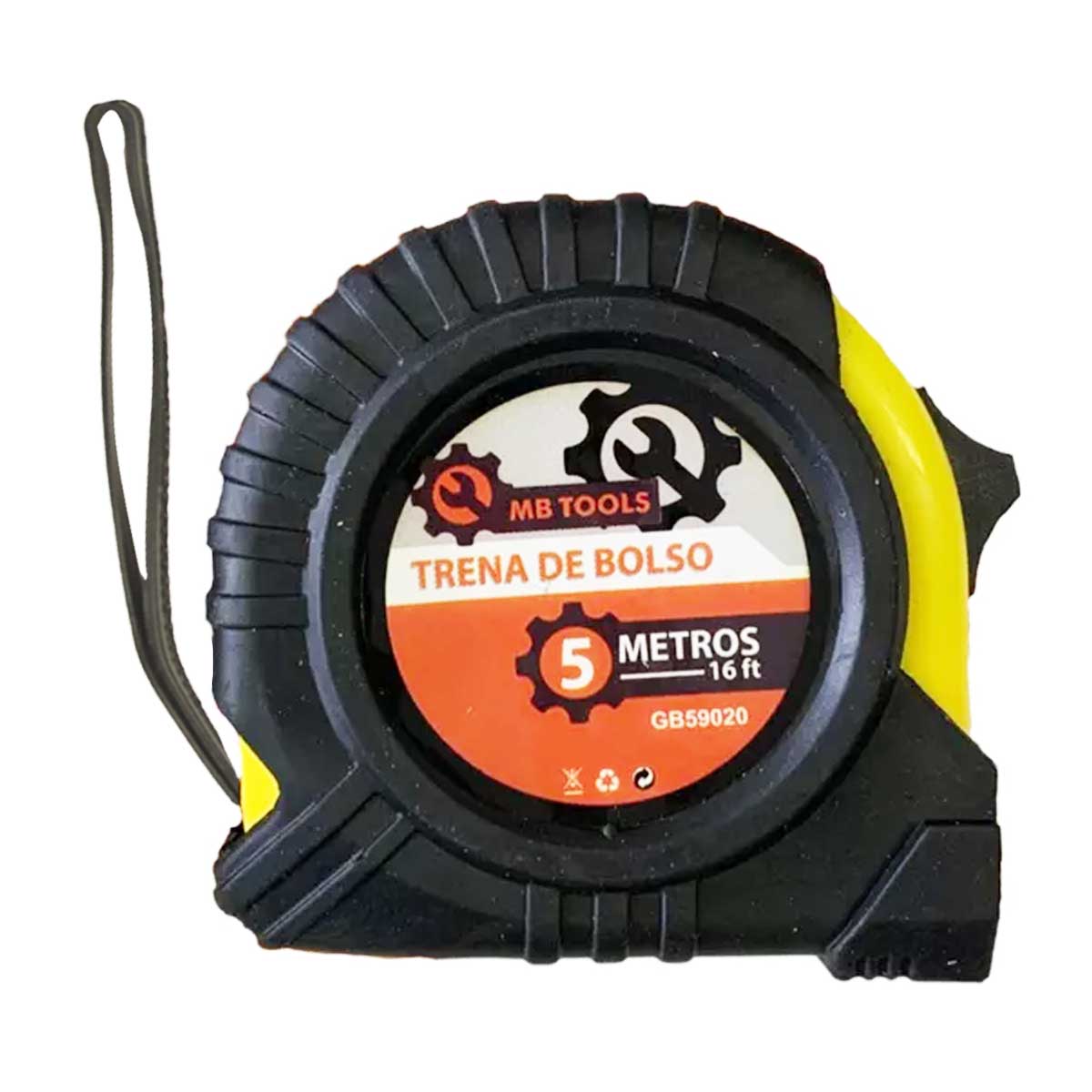 Trena C/Trava 5m Emborrachada em Plastico Mbtech