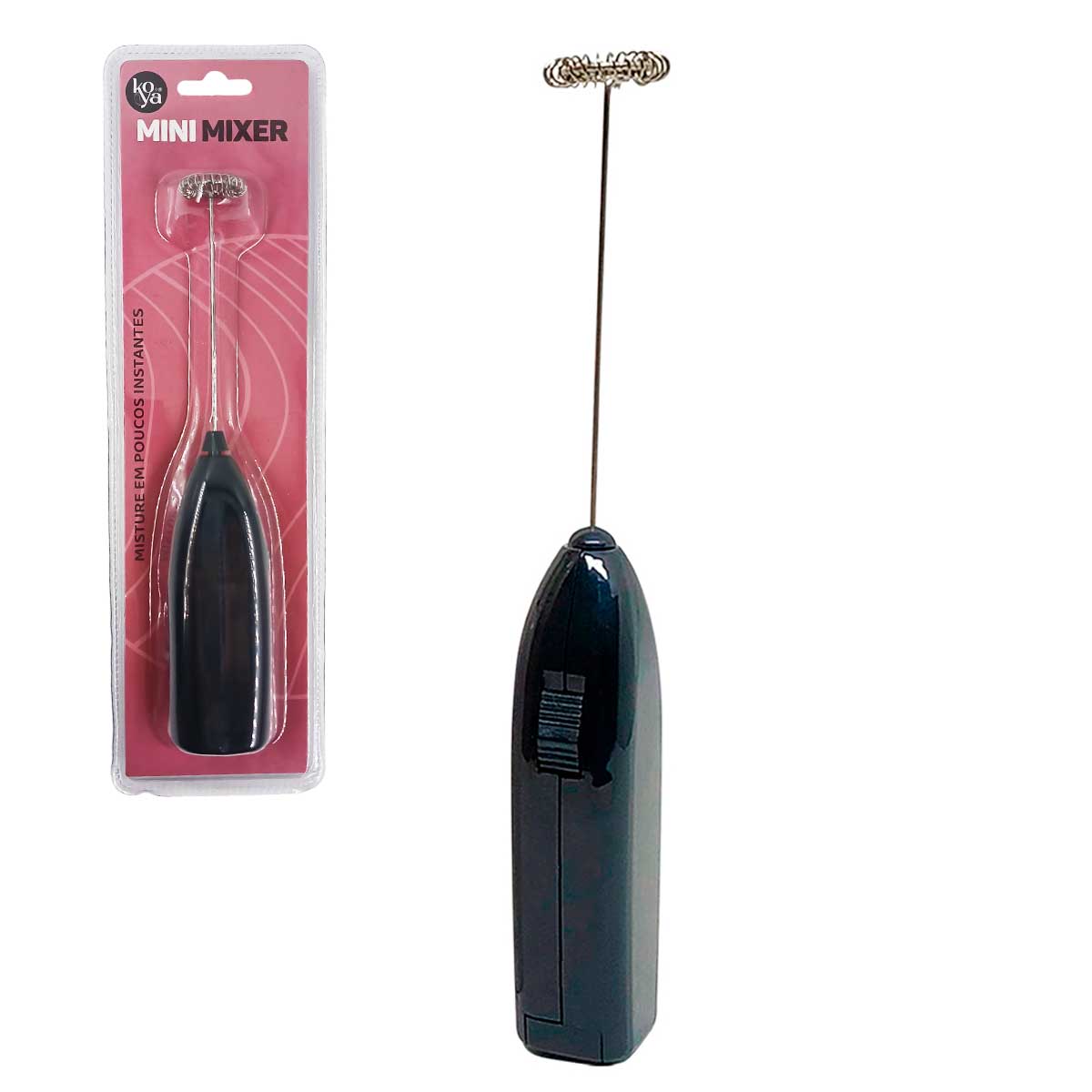 Mini Mixer Portátil 19,5cm em Plástico Koya