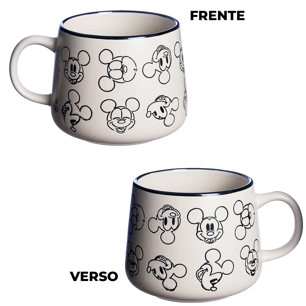 Caneca Moma Mickey Mouse 500ml em Cerâmica Zona Criativa