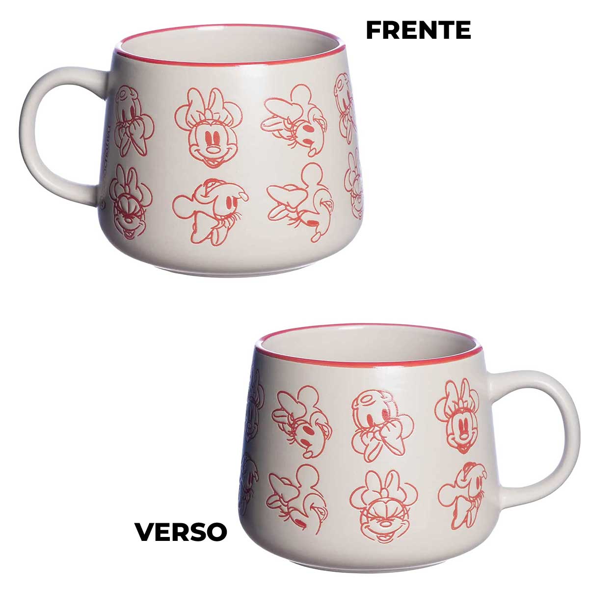 Caneca Moma Minnie Mouse 500ml em Cerâmica Zona Criativa