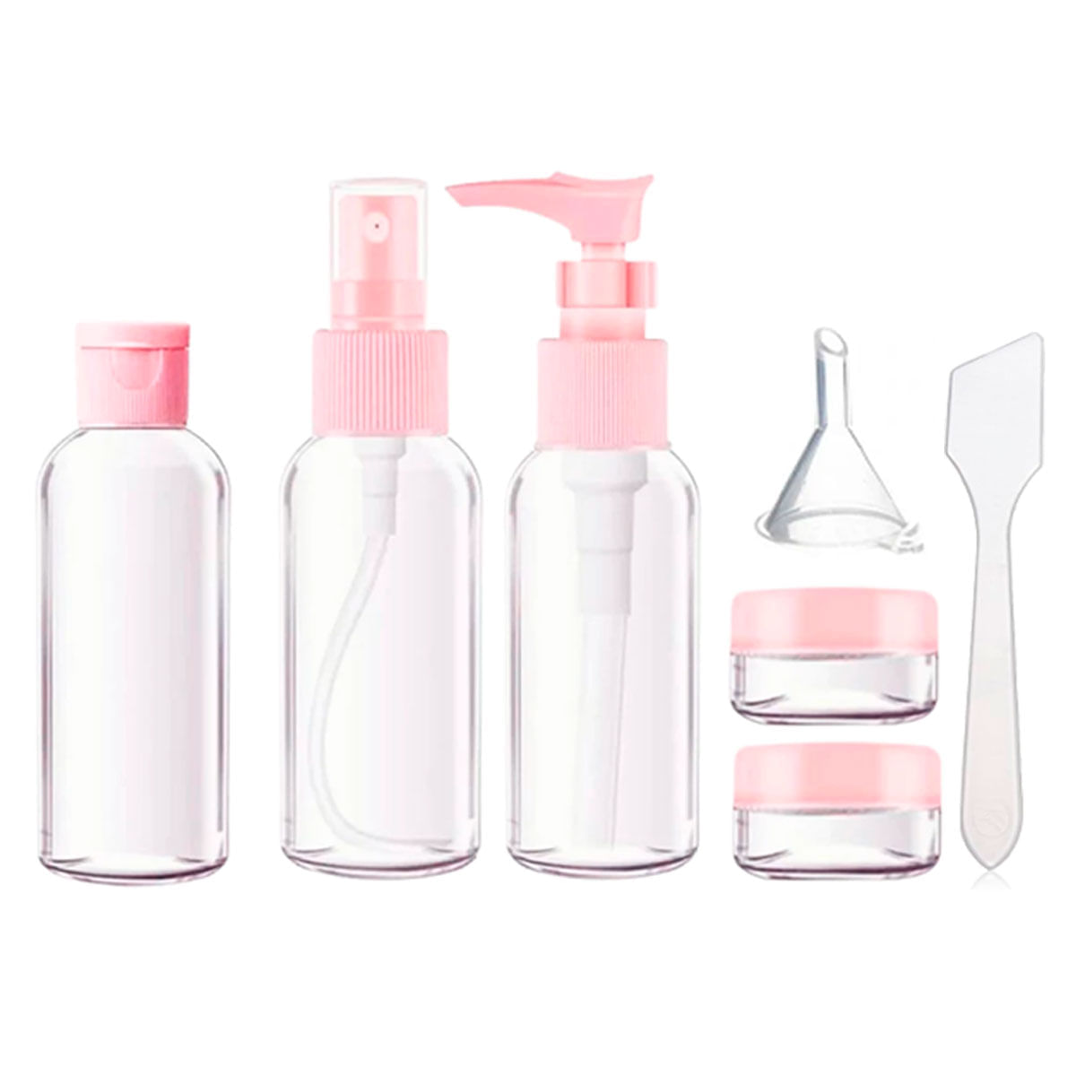 Kit Viagem 10 Peças em Plástico Fu Xing