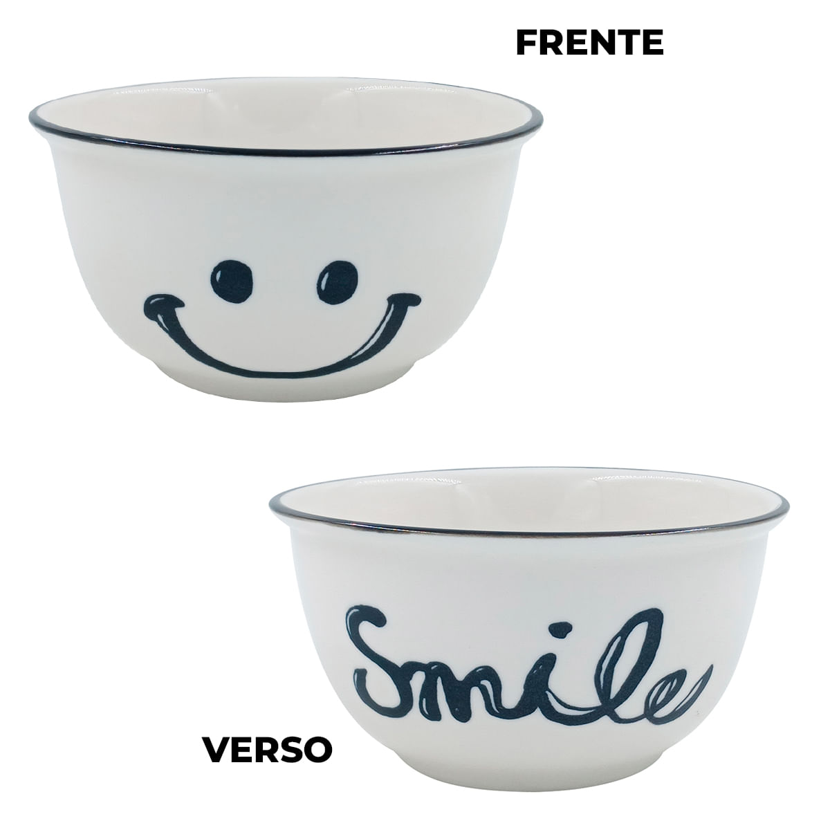 Bowl Smile 12cm em Cerâmica Lila Cosméticos