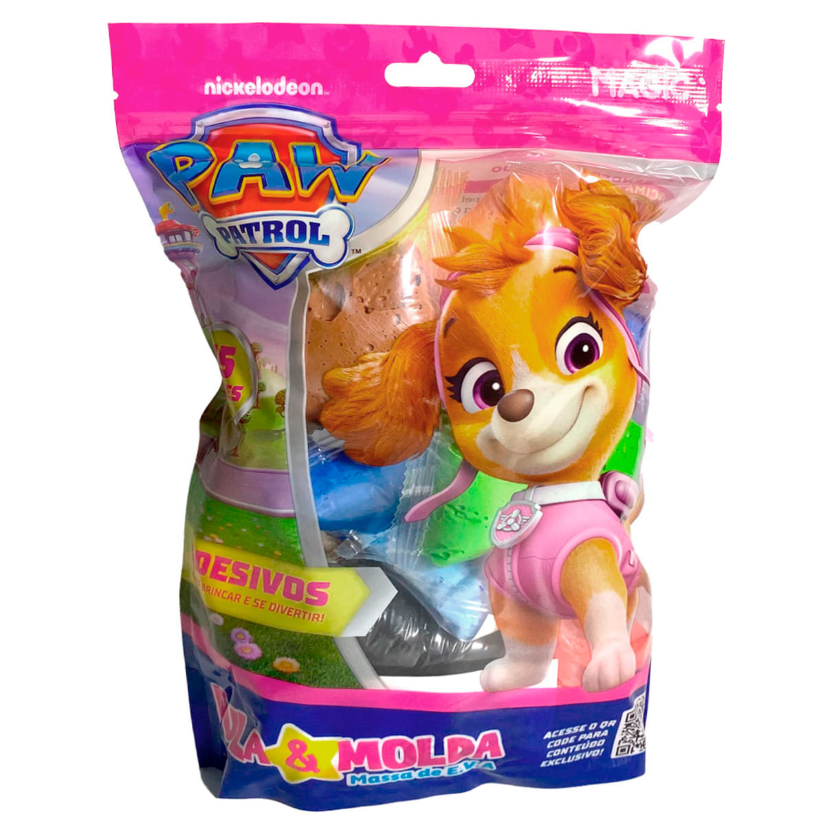 Massa de Modelar Patrulha Canina 15 Cores em Plástico Magic Kids